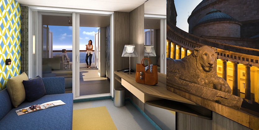 Costa Smeralda Cabins: With Balcony, Inside, Suite | Costa Cruises